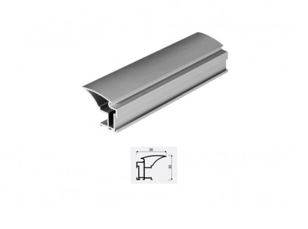 Fogantyú Sevroll Fox II profil 2,7m Ezüst - Szinkrón KFT.